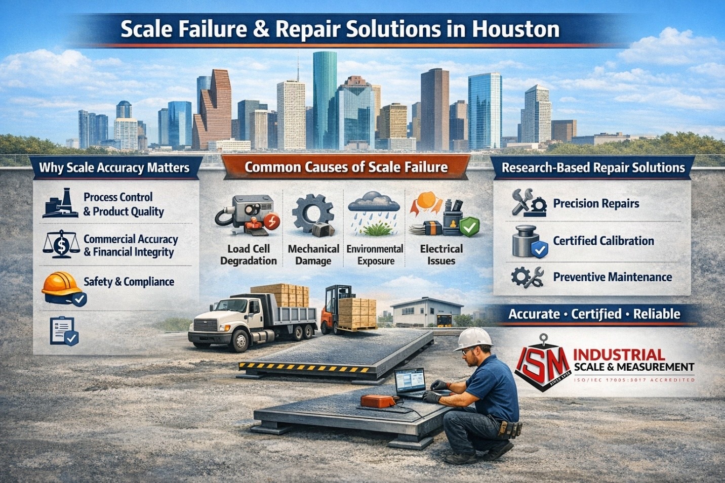 Scale Repair Houston | Common Causes & Repair Solutions